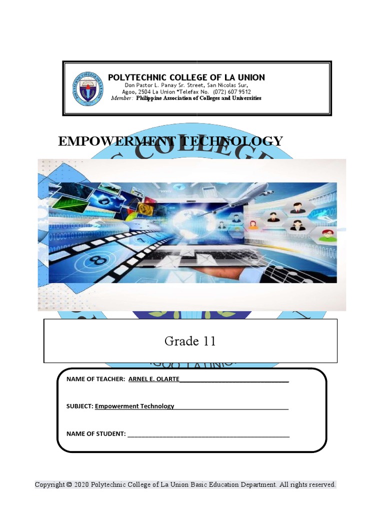 Grade 11 Empowerment Tech | PDF | World Wide Web | Internet & Web