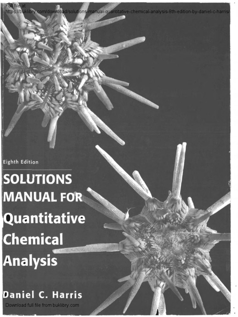 652 Sample - Solutions Manual Quantitative Chemical Analysis 8th ... 652 Sample - Solutions Manual Quantitative Chemical Analysis 8th ...