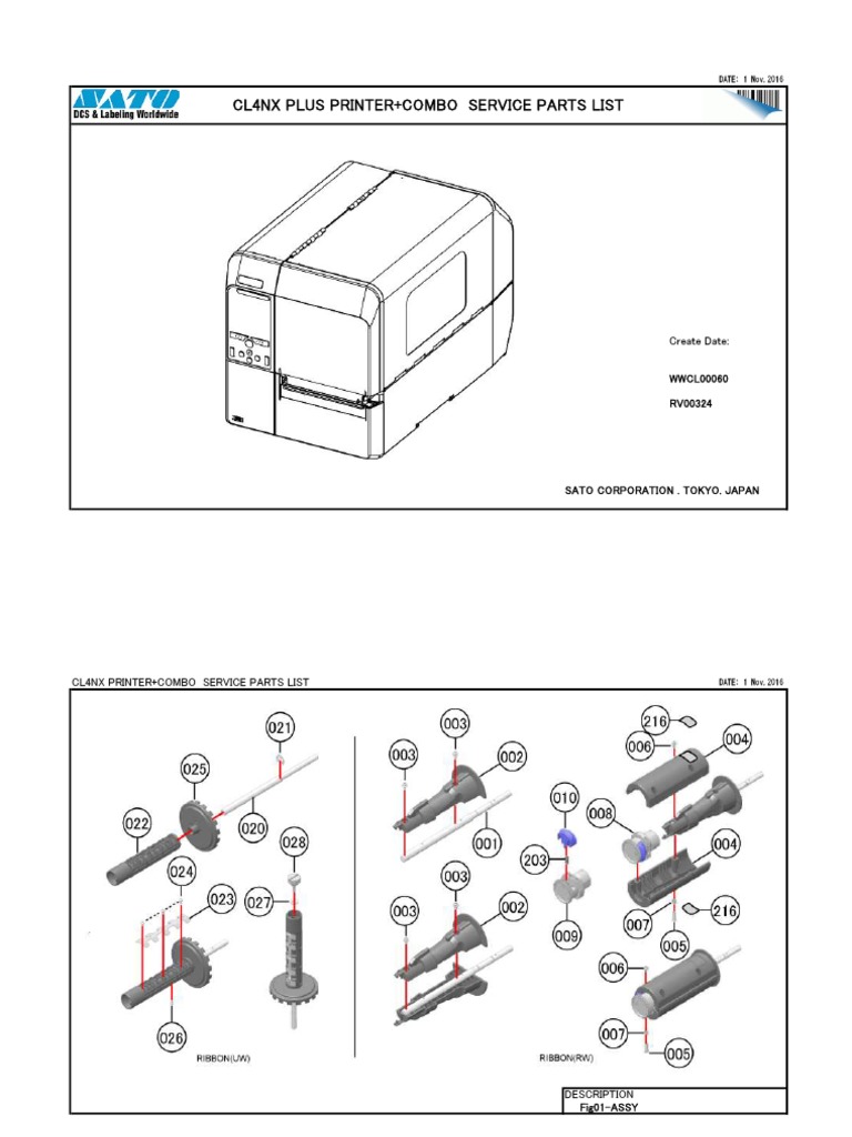 0 PARTS-LIST CL4NX PLUS Ver03 | PDF | Screw | Mechanical Engineering