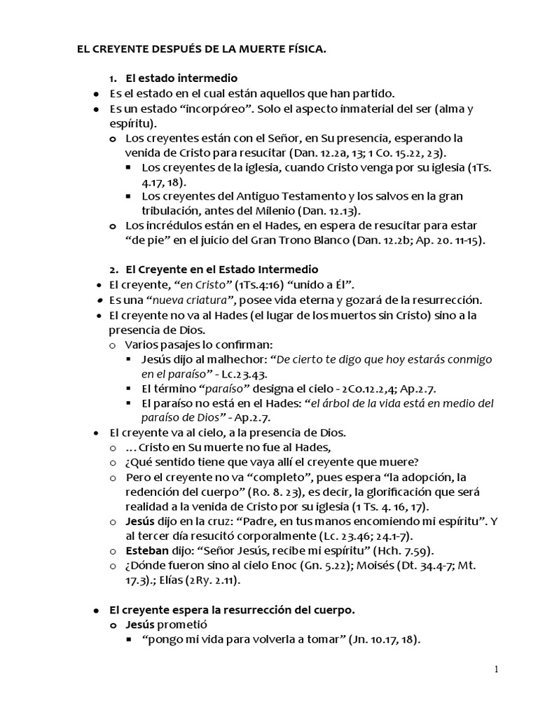 El Estado Intermedio y La Resurrección | PDF | Jesús | Resurrección