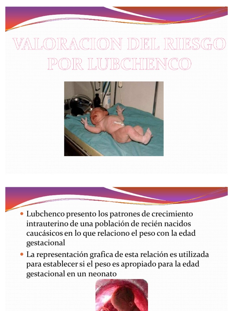 Valoracion de Riesgo Por Lubchenco | PDF