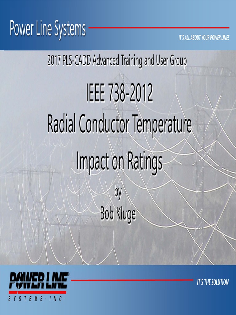 IEEE 738-2012 Radial Conductor Temperature Impact On Ratings | PDF ...