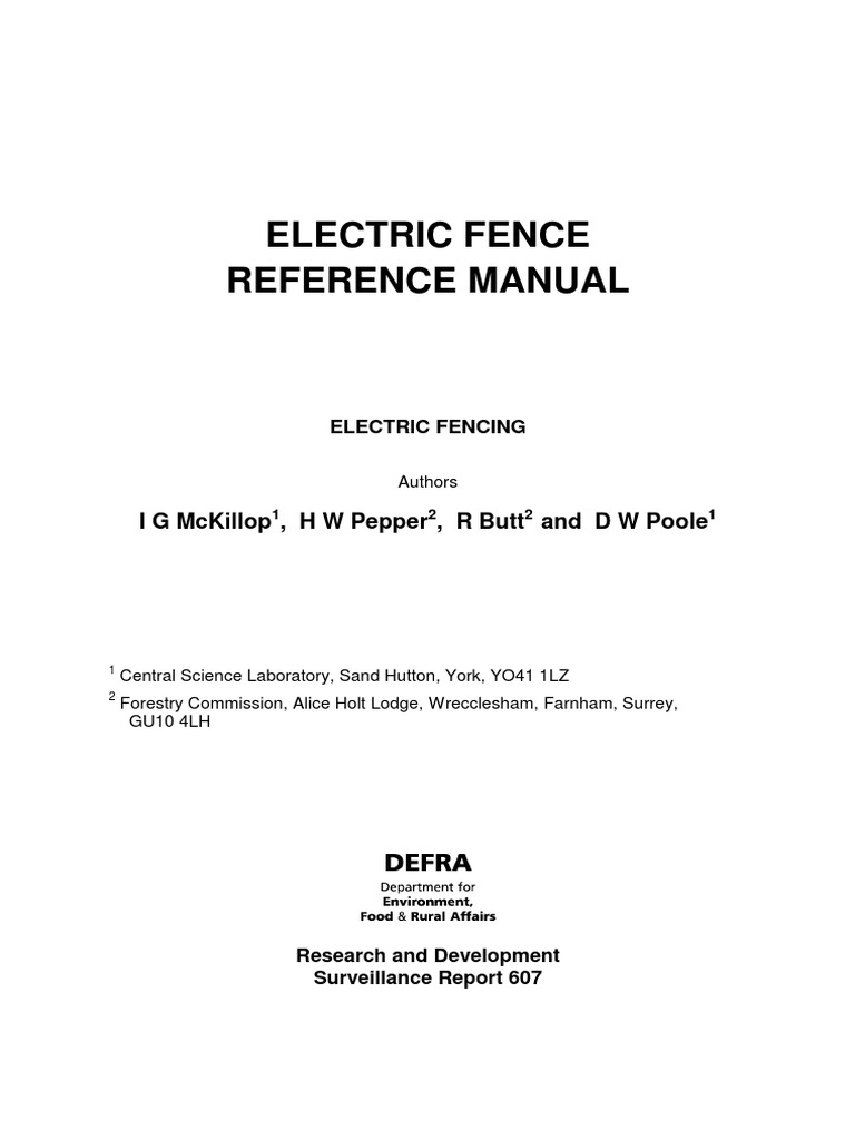 Electric Fencing Guide for Farmers | PDF | Battery Charger | Insulator ...