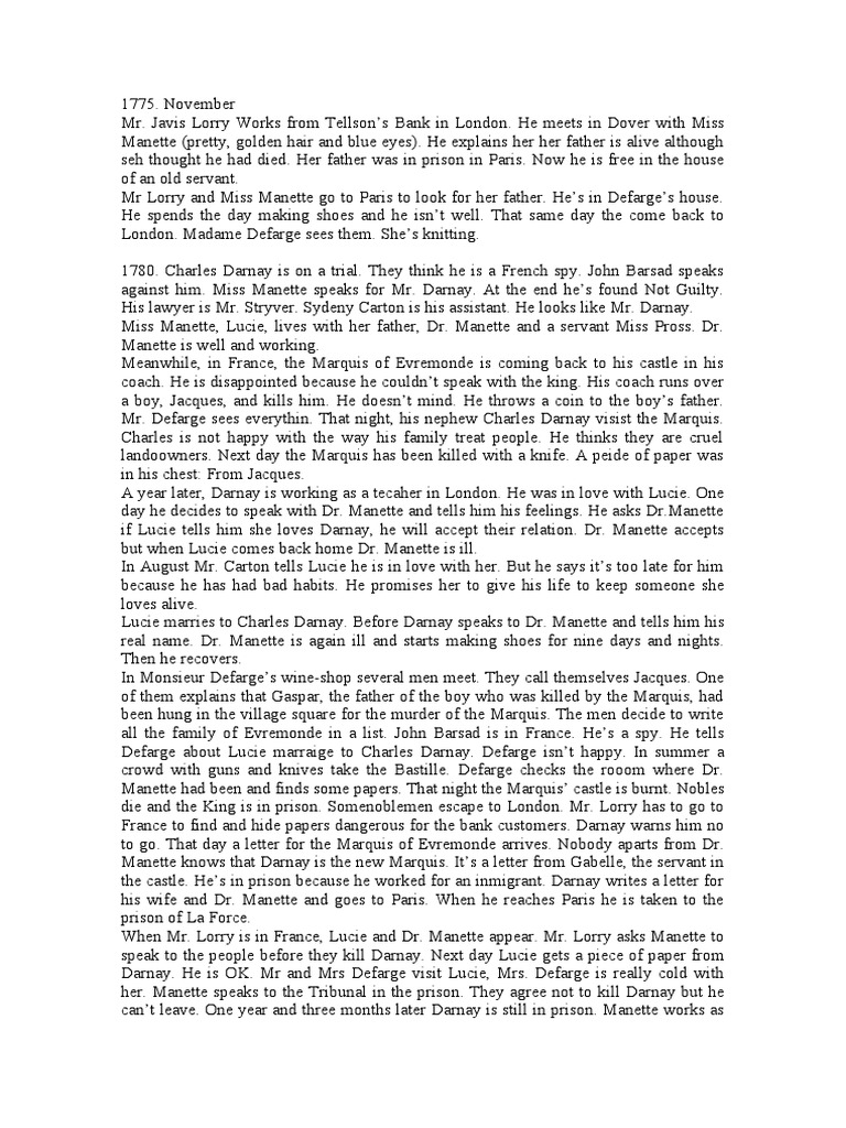 A Tale of Two Cities | PDF | A Tale Of Two Cities