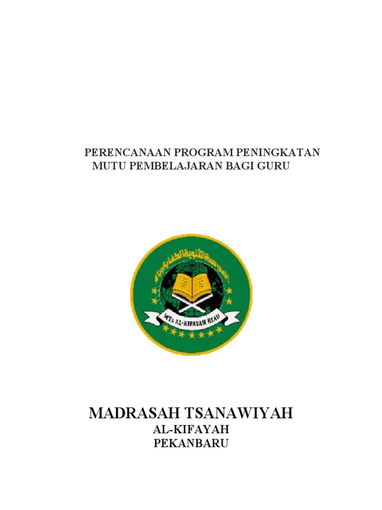 Perencanaan Program Peningkatan Mutu Pembelajaran Bagi Guru | PDF