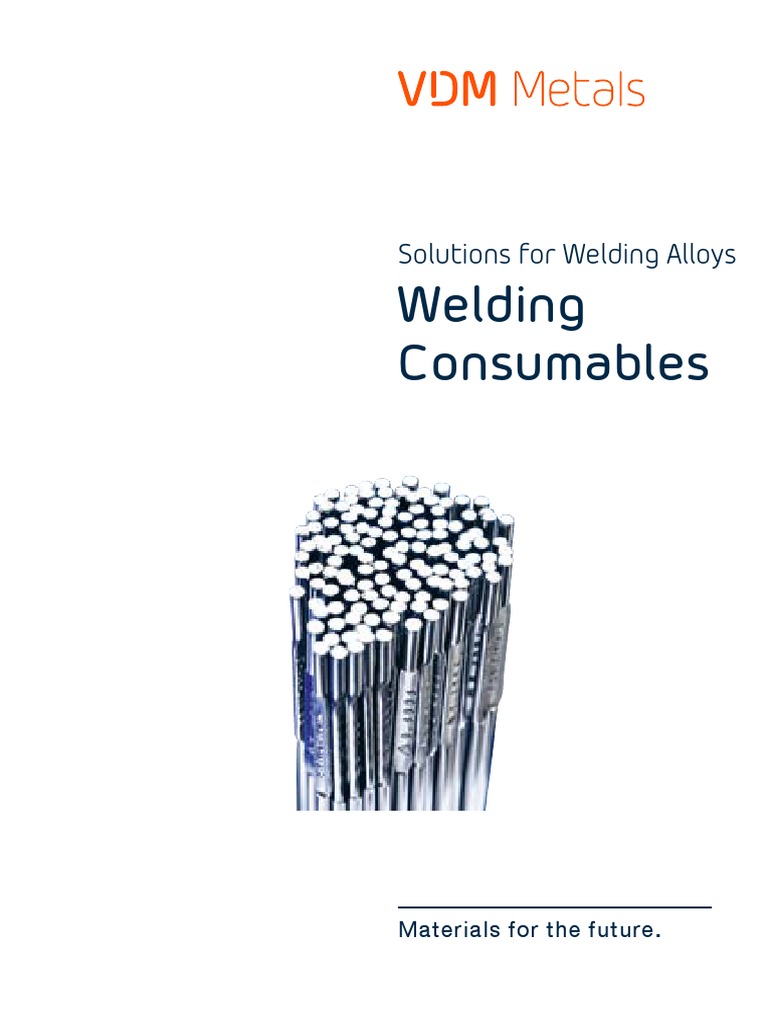 VDM Metals Welding Consumables Catalog | PDF | Construction | Welding