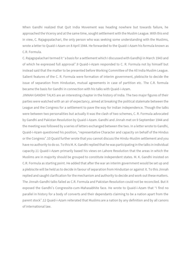 Ghandhi Jinnah | PDF | Muhammad Ali Jinnah | Mahatma Gandhi