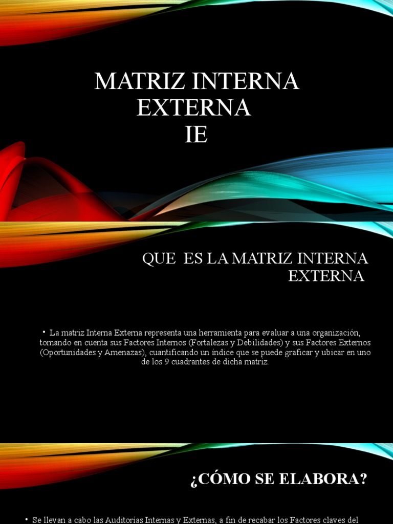 Matriz Ie | PDF