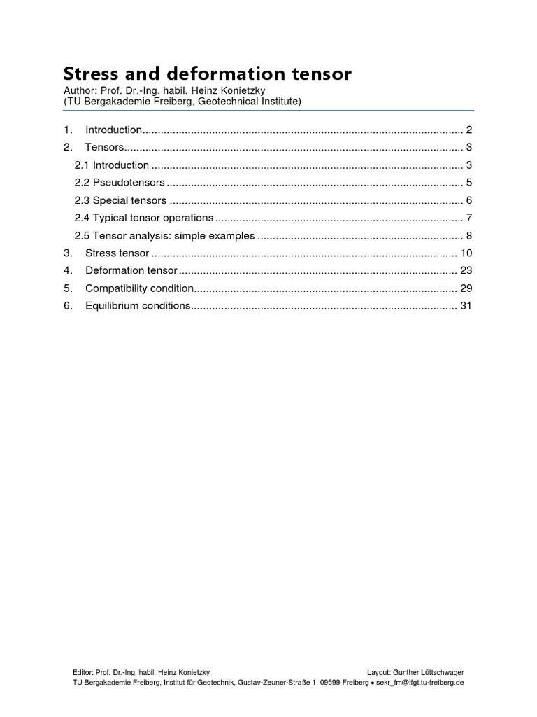 Understanding Stress and Deformation through Tensors: An Introduction to Describing Forces ...