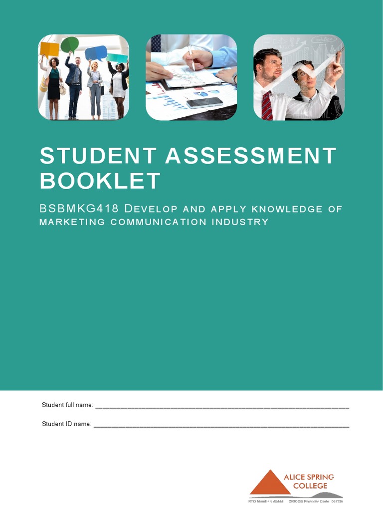 BSBMKG418 Student Assessment Booklet CBSA V1.0 (Restricted) | PDF ...