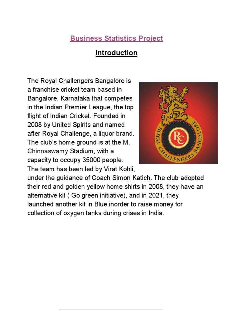 Stats Project | PDF | Ball Games | Athletic Sports