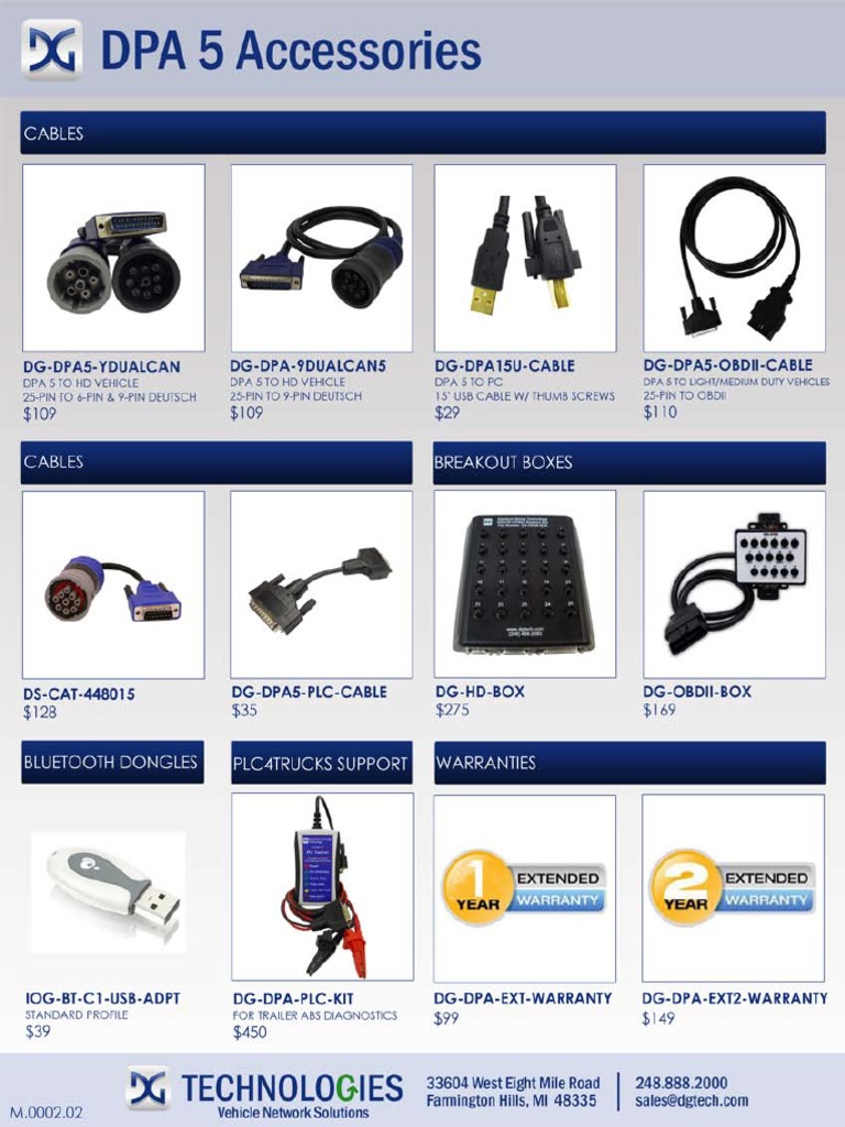 DPA5 Accessories | PDF