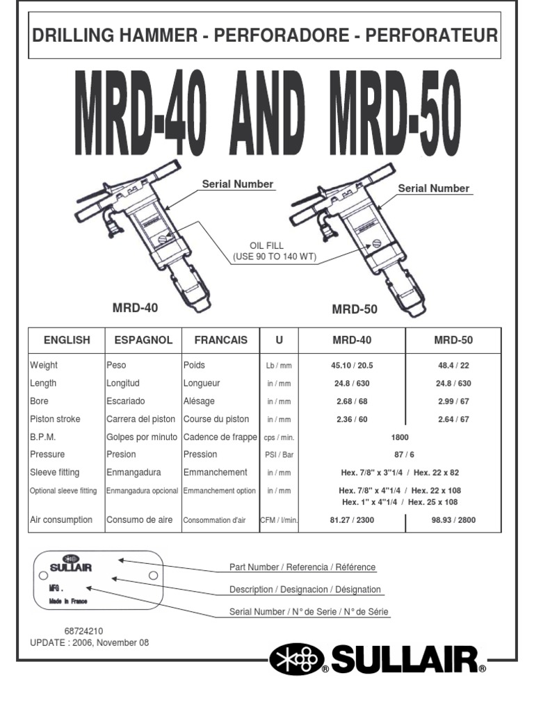 DRILLING HAMMER PARTS BREAKDOWN | PDF | Piston | Mechanical Engineering