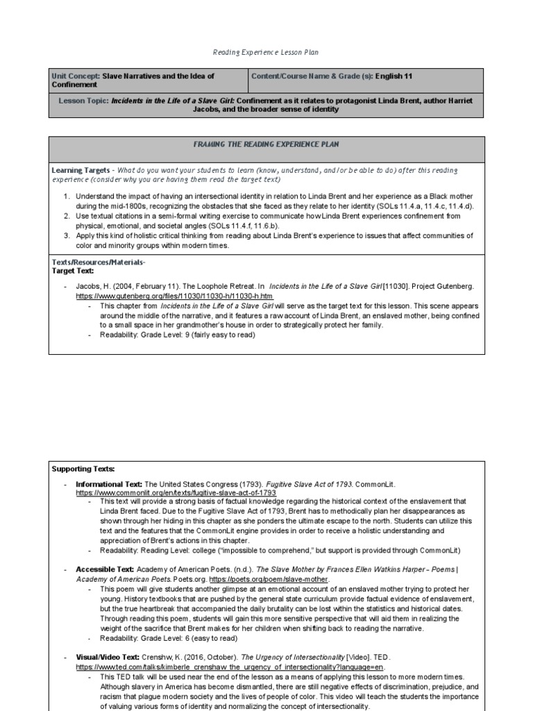 Reading Experience Lesson Plan English Pair 8 | PDF | Vocabulary ...
