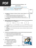 Examen sobre Uso de EPP y Responsabilidades | PDF | Tecnología