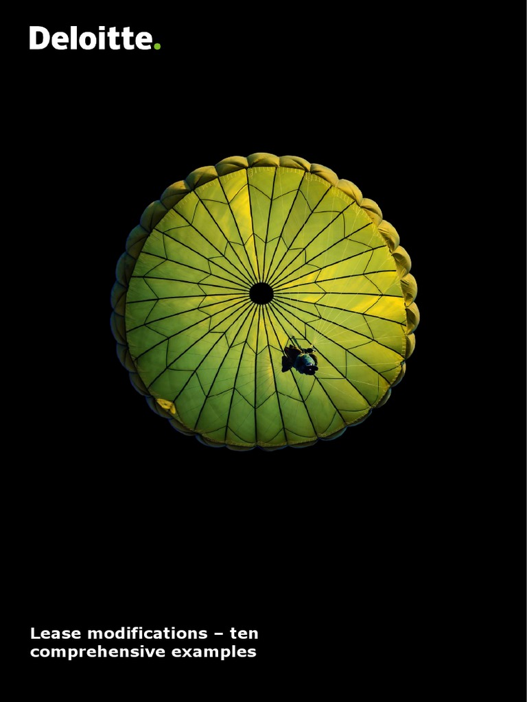 Lease Modifications - Ten Comprehensive Examples | PDF | Lease ...