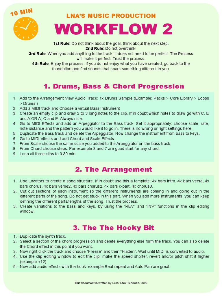 Workflow 2 | PDF | Song Structure | Chord (Music)