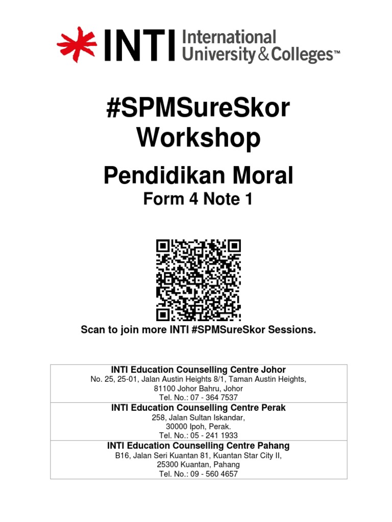 Moral KSSM Nota 1 F4 Ver | PDF