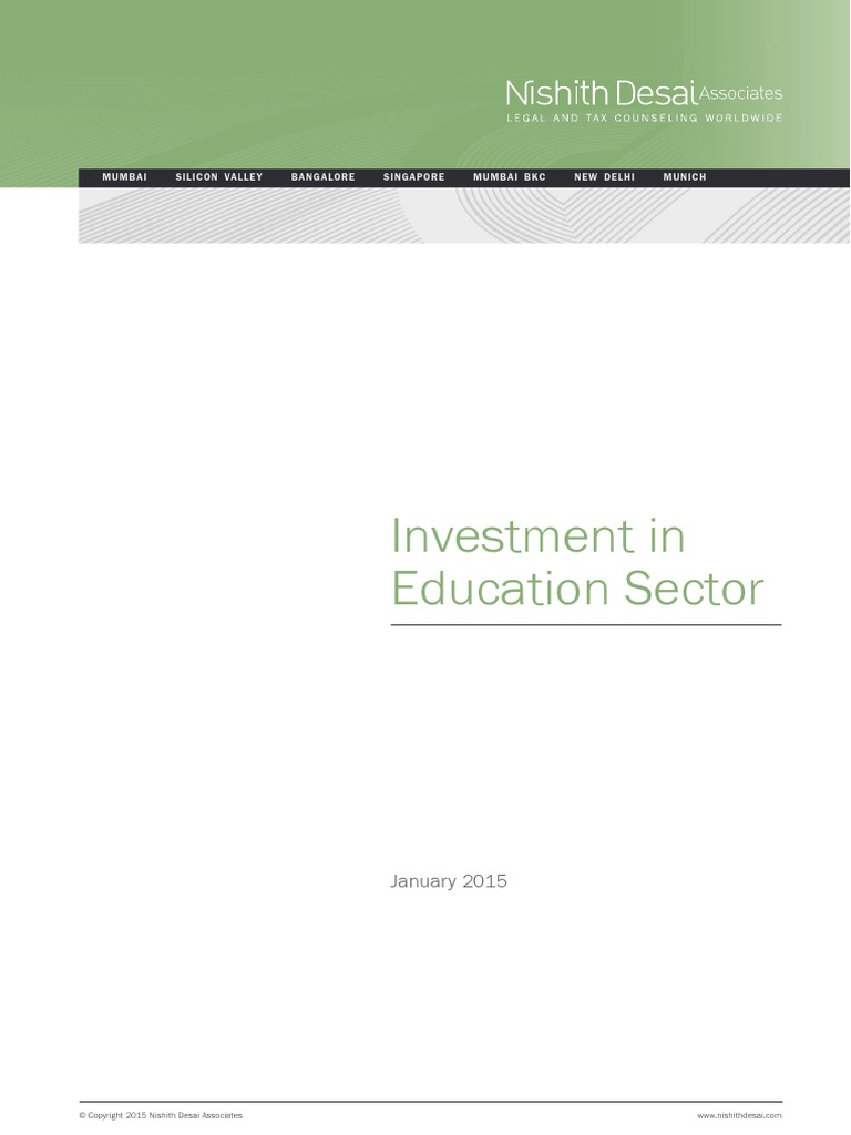 Investment in The Education Sector | PDF | Schools | Diploma