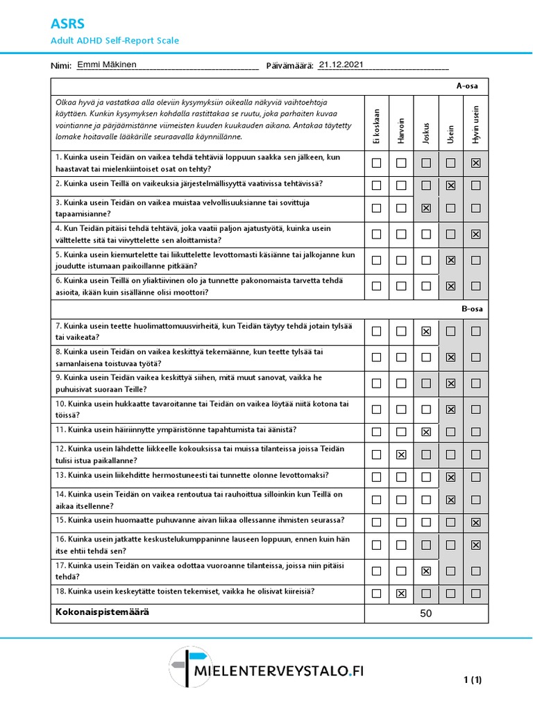 ASRS Täytetty | PDF