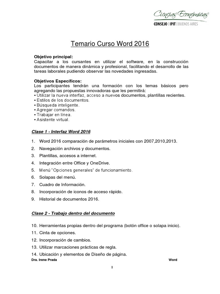 Temas Word 16 | PDF