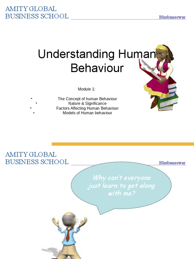 Module 1 - Understanding Human Behaviour-1 | PDF | Behavior | Human ...