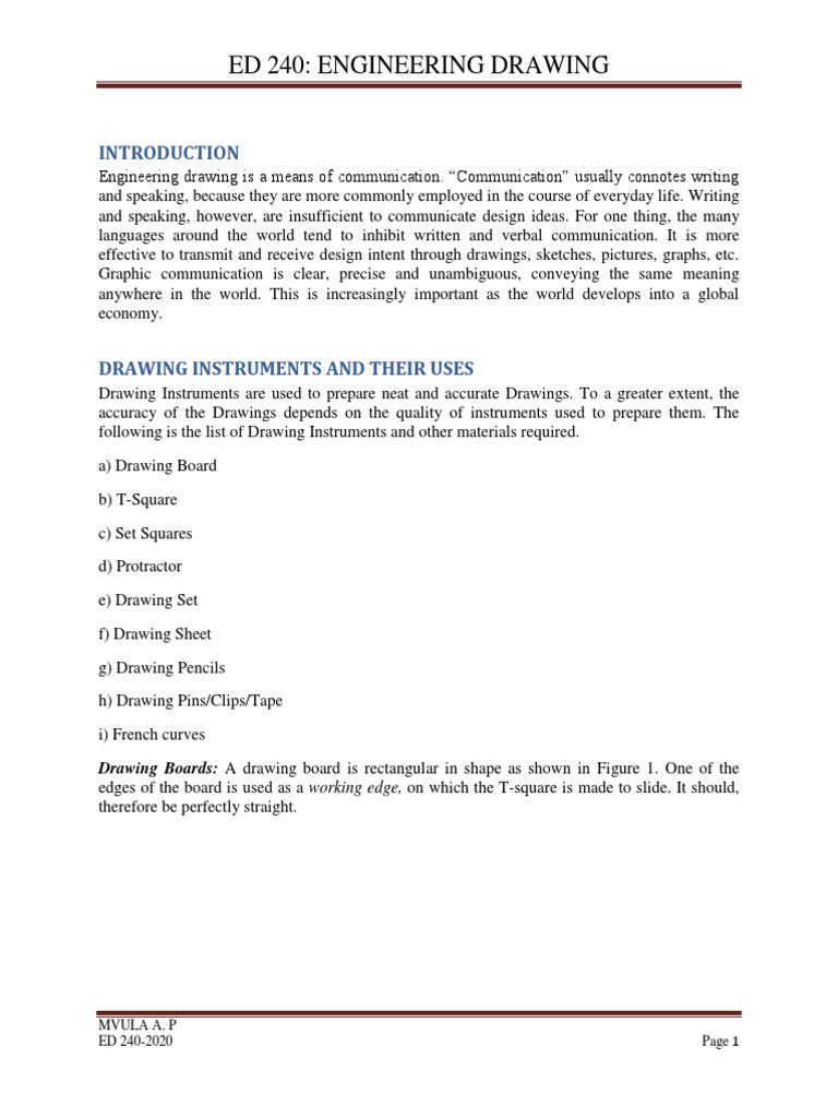 Engineering Drawing Essentials | PDF | Drawing | Pencil