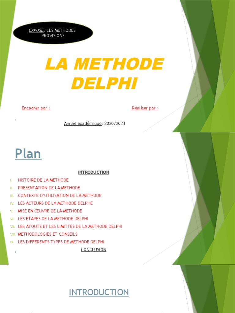 La Methode Delphi | PDF | Science La Methode Delphi | PDF | Science