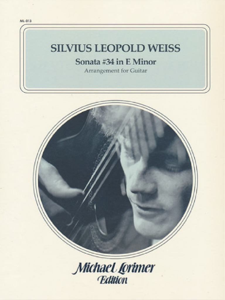 S L Weiss Sonata 34 in e Minor TR Michael Lorimer 3 PDF Free | PDF