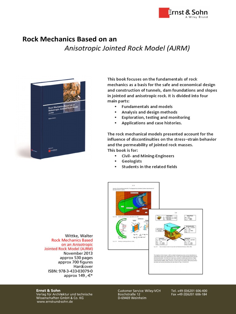 Anisotropic Jointed Rock Mechanics Guide | PDF | Applied And ...