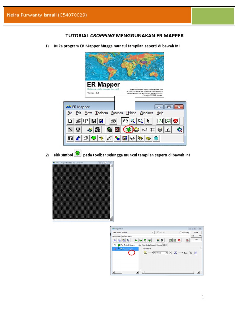 Tutorial Cropping Citra di ER Mapper | PDF