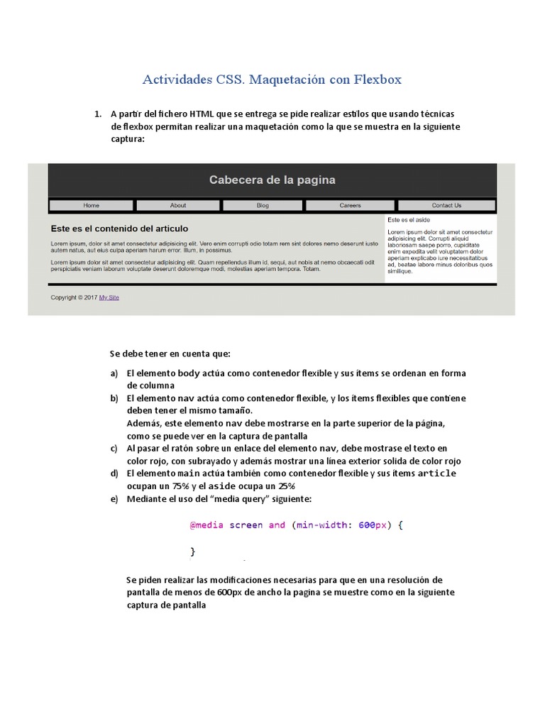 Ejercicios CSS Flexbox | PDF | Computadoras