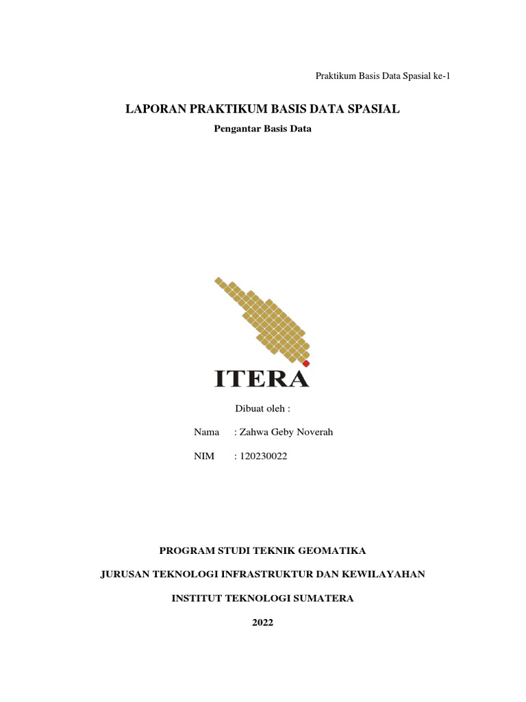 Laporan Praktikum Basis Data Spasial | PDF