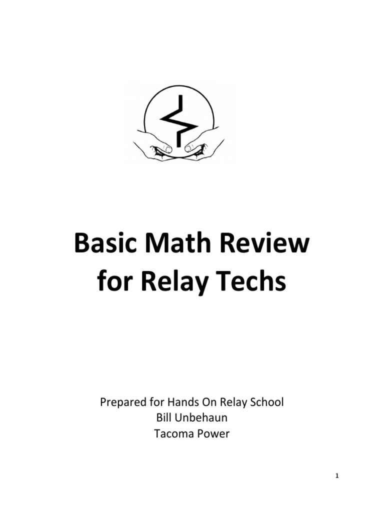 Basic Math Review For Relay Techs | PDF | Triangle | Circle