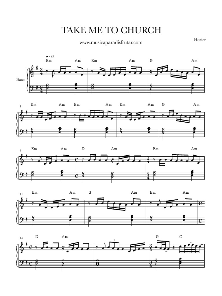 Take Me To Church Hozier | PDF