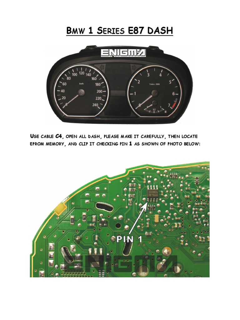 BMW 1 Series E87 Dash | PDF