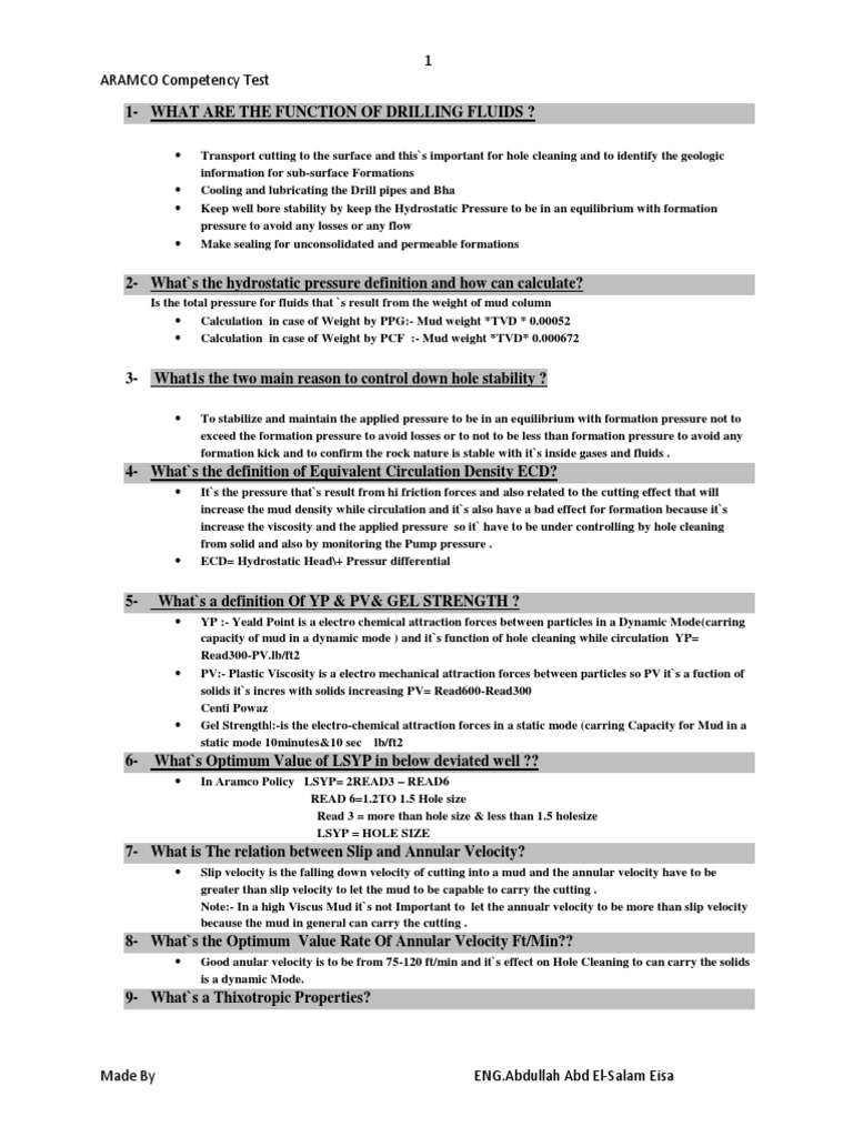 Comptency Test Answers Abdullah. A.eisa 1 | PDF | Sodium Hydroxide ...
