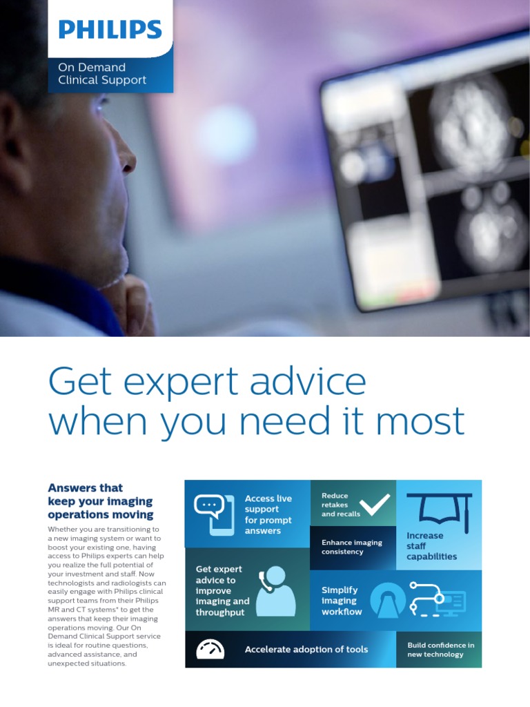 Philips On Demand Clinical Support Brochure | PDF | Medical Imaging ...