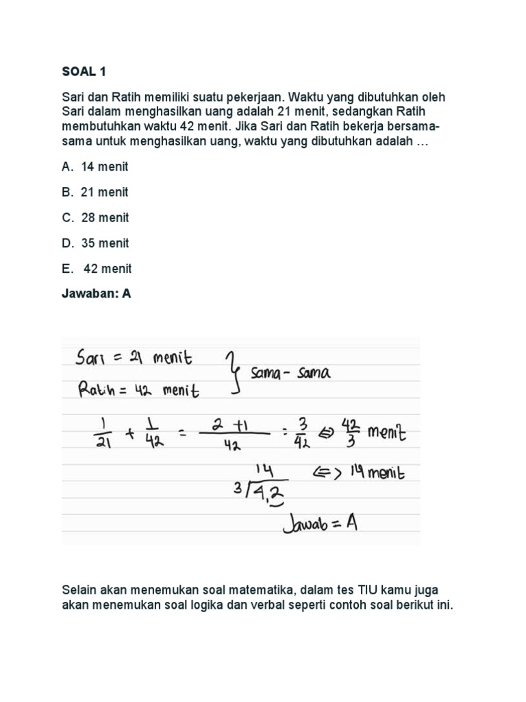 Contoh Soal Indri | PDF