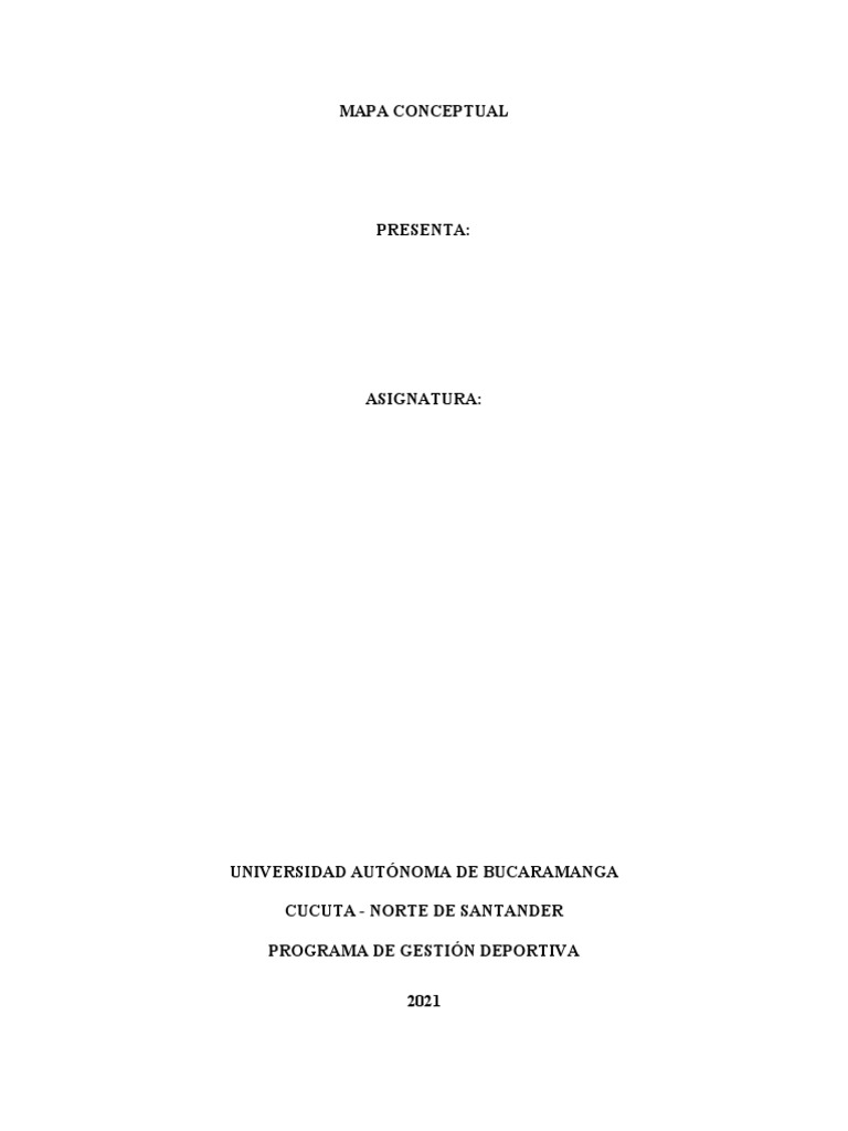 Unab Mapa Conceptual | PDF | Constitución | Deportes