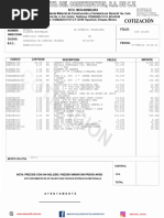 Cotizacion Construrama | PDF