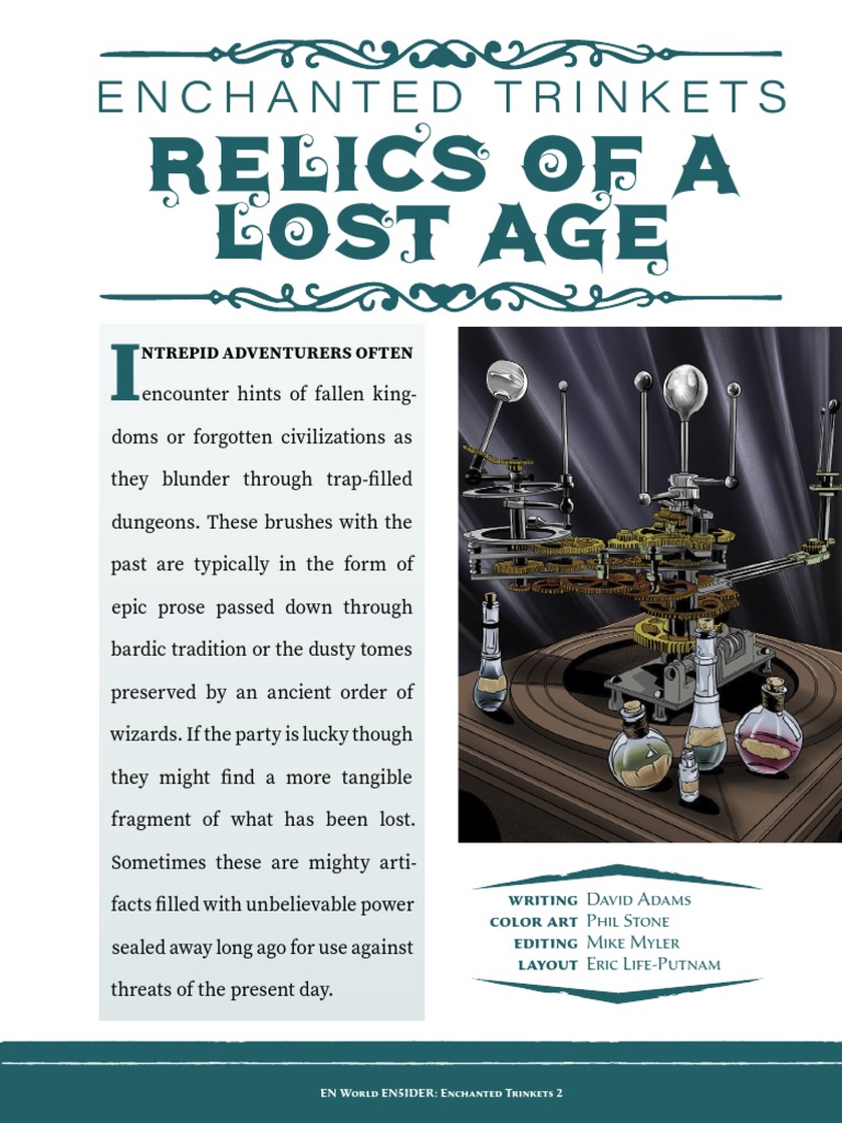Relics of A Lost Age: Enchanted Trinkets | PDF | Trees