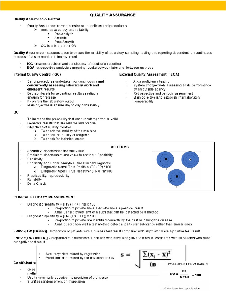 Quality Assurance & Lab Math | PDF | Concentration | Accuracy And Precision
