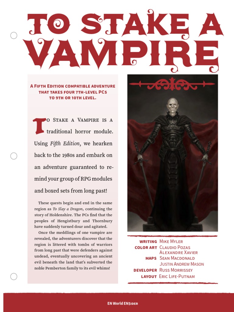 EN5ider Compilations - To Stake A Vampire | PDF | Vampires