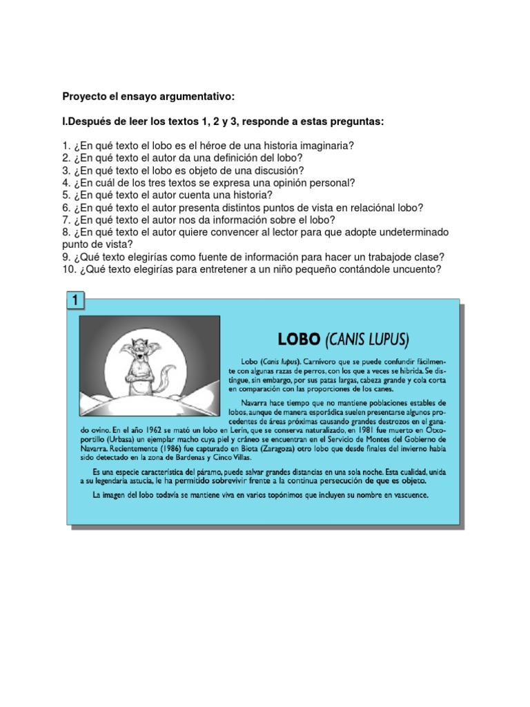 Análisis de textos sobre lobos y robótica | PDF | Robot | Robótica