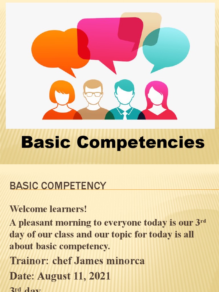Basic Competencies NCII | PDF | Communication | Safety