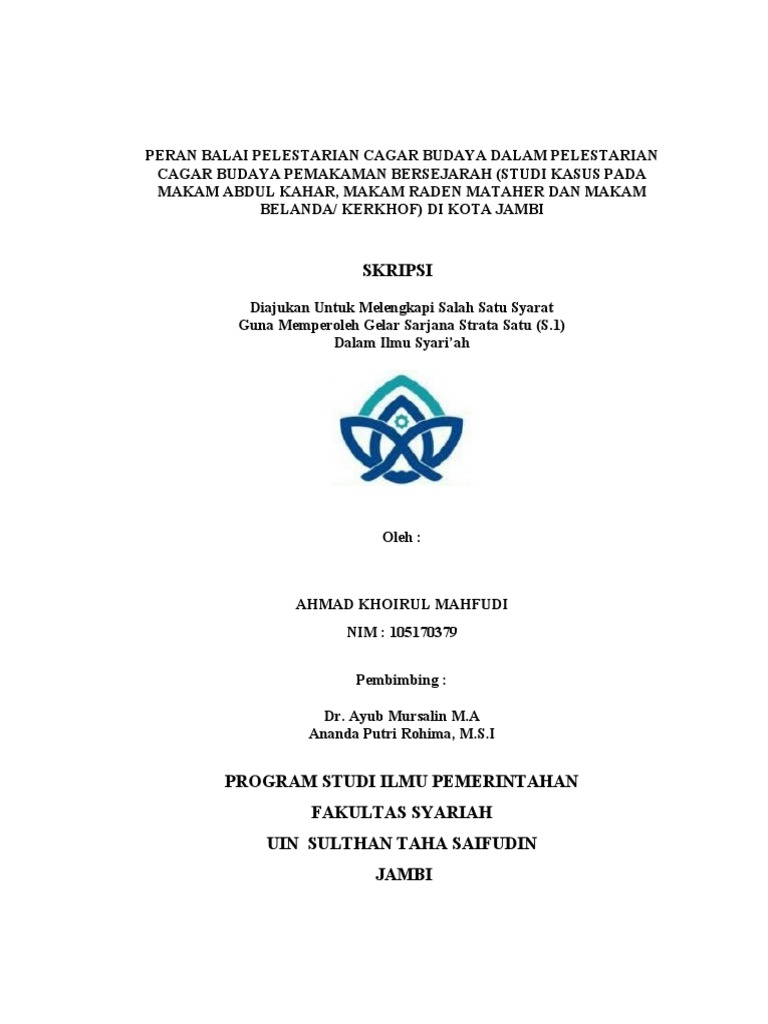 Ta Irul BPCB Revisi Sempro | PDF