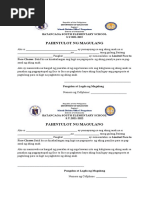 Parental Consent Form. Aral Program.... | PDF