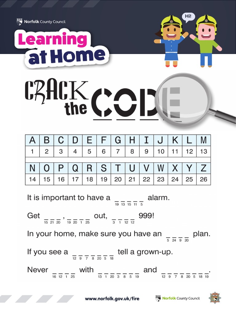 Crack The Code Worksheet | PDF