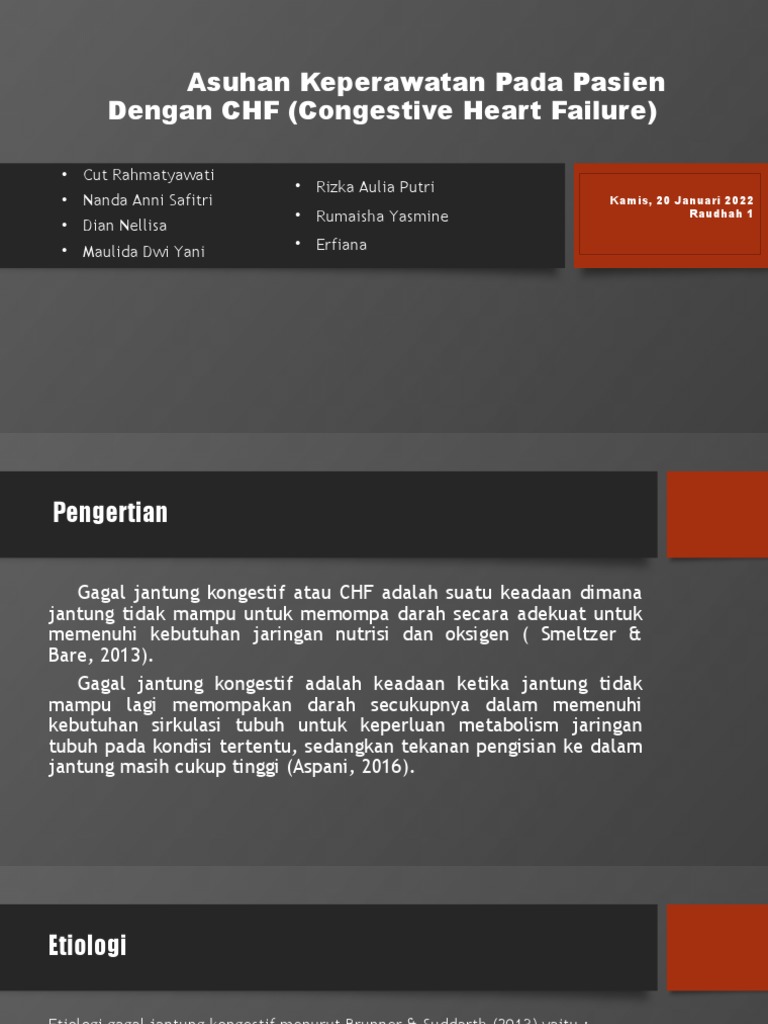 Askep CHF (Raudhah 1) | PDF